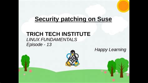 Episode 13 Install Security Patches In Suseopensuse Youtube