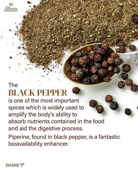 The Ayurveda Experience Black Pepper Can Significantly Boost Turmeric