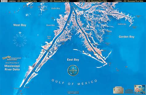 Mississippi River Delta Map 680 Mississippi River Stock