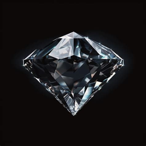 Premium Ai Image Bright Shining Diamond Crystal Structure