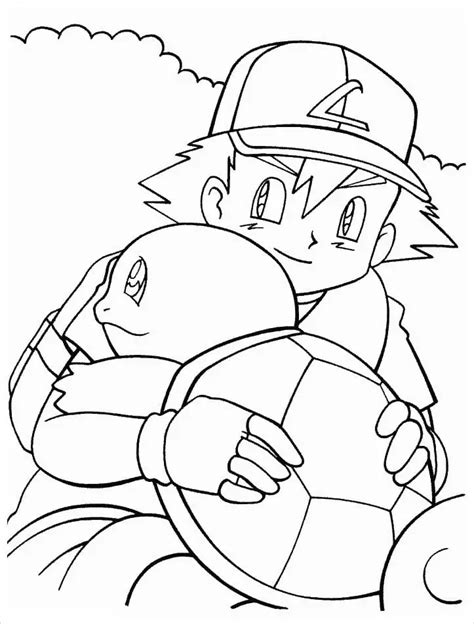 Ash Ketchum Coloring Page