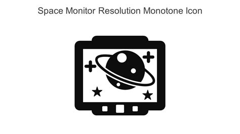 Space Monitor Resolution Monotone Icon In Powerpoint Pptx Png And Editable Eps Format Ppt Template