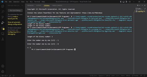 When Running Or Debugging The C File The Output Isn T That Much Clear Issue