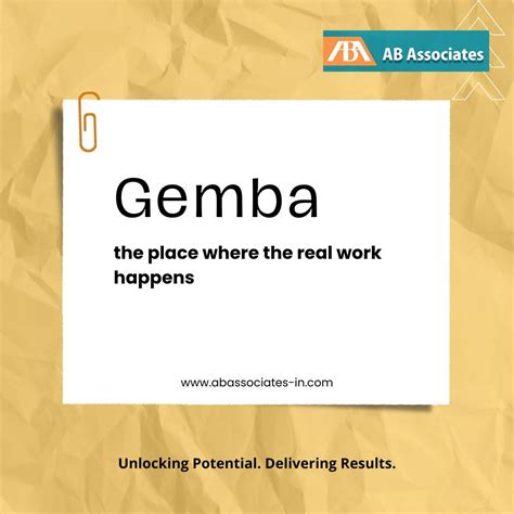 Ab Associates On Linkedin Gemba Leanmanufacturing Manufacturing