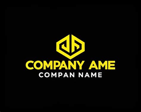 Black Wall Sign Company 3d Yellow Logo Mockup Design Premium Ai