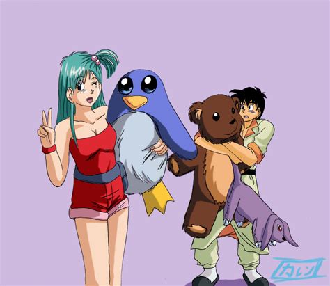 Bulma And Yamcha At A Festival By Botanofspiritworld On Deviantart