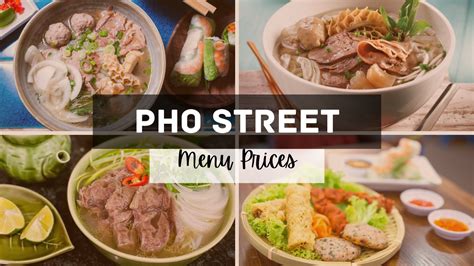 Pho Street Menu Singapore And Updated Prices 2025