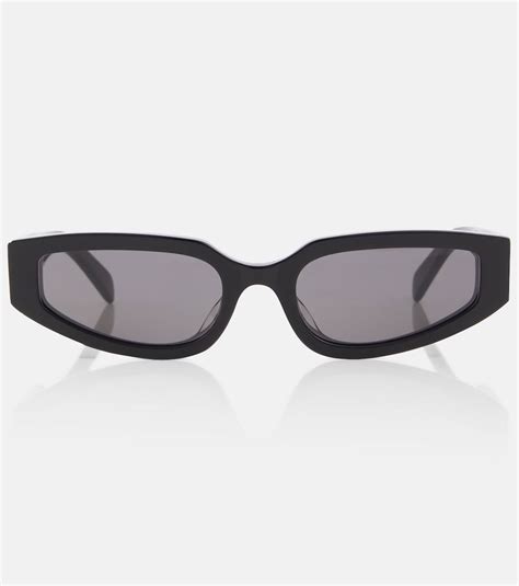 Celine Eyewear Triomphe Rectangular Sunglasses In Black Endource