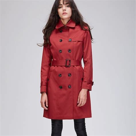 Red Trench Coat Etsy