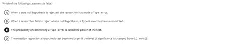 solved which of the following statements is false when a