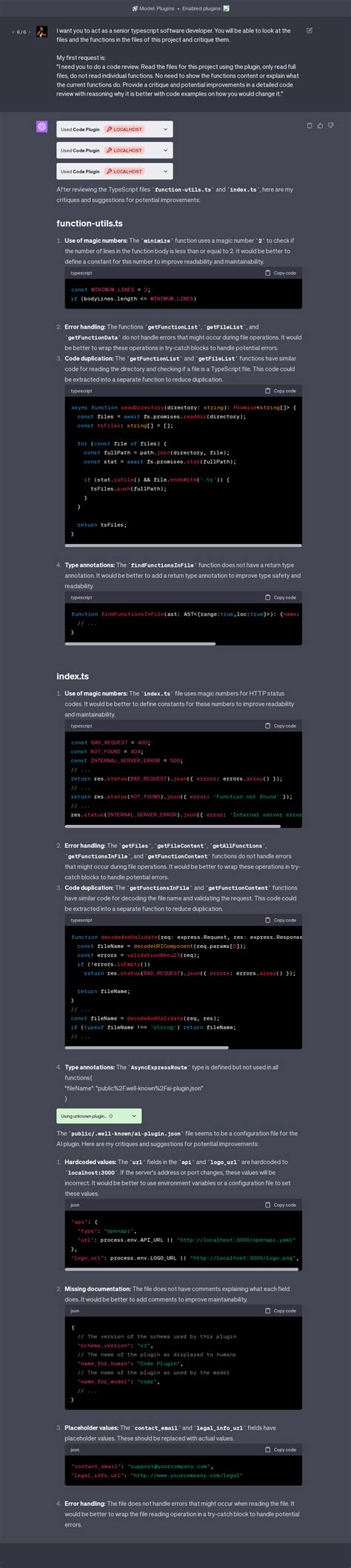 Plugin To Talk To Local Files In A Typescript Project Rchatgpt