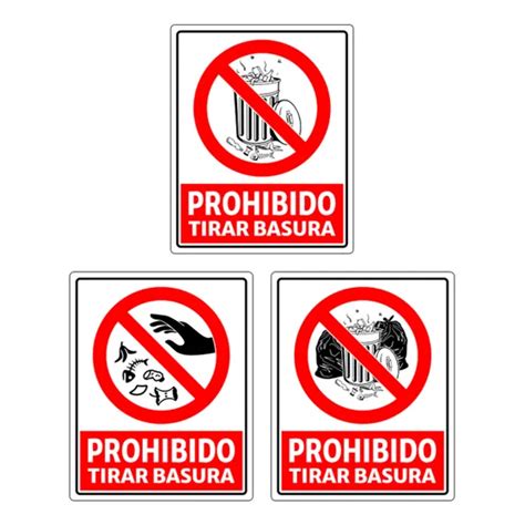Letrero De No Tirar Basura Mercadolibre 📦