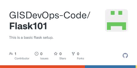 Github Gisdevops Codeflask101 This Is A Basic Flask Setup