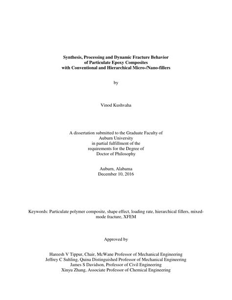 Pdf Synthesis Processing And Dynamic Fracture Behavior Of