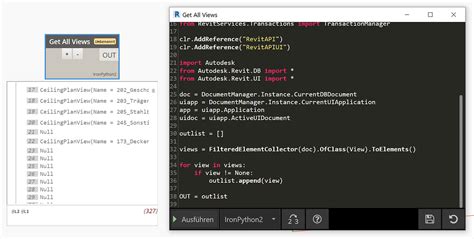 Get Views Remove Nulls In Python Revit Dynamo