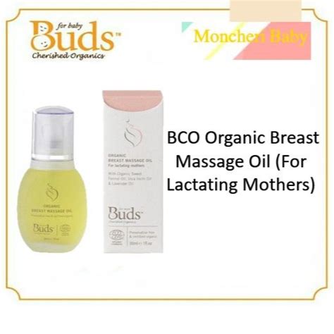 Buds Bco Organic Breast Massage Oil 30ml For Lactating Mothers