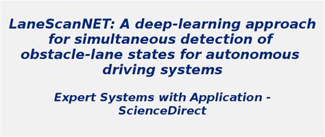 Obstacle Lane States For Autonomous Driving Systems S Logix