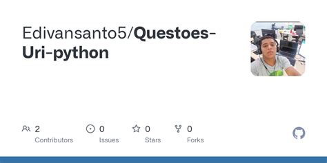 Github Edivansanto5questoes Uri Python