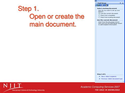 Ppt Microsoft Word Mail Merge Basics Powerpoint Presentation Free Download Id711064