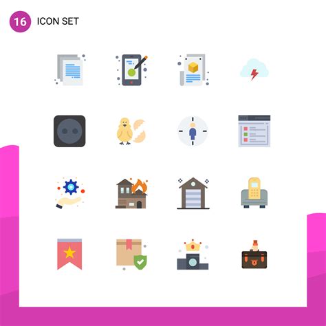 16 Universal Flat Colors Set For Web And Mobile Applications Sun Nature Blog Page Cloud Design