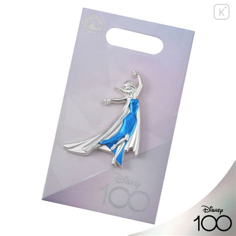 Japan Disney Store Pin Badge Elsa Disney100 Platinum Celebration
