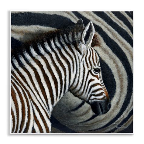 George Oliver Keeping Close Zebra Stripes Wall Plaque Design By Jeremy