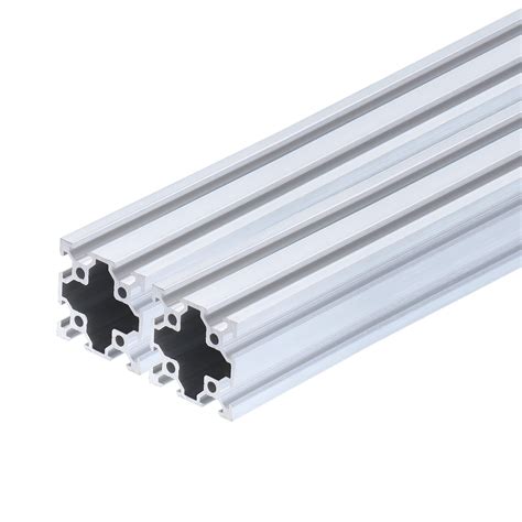 2 Pcs 4040 V Slot Aluminum Extrusion 500mm 19 68 Inch Silver European