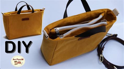 How To Make A Tote Bag With Three Compartments And Two Zipper Pockets