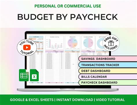How To Create A Paycheck Budget Tracker In Excel Plrduck Com