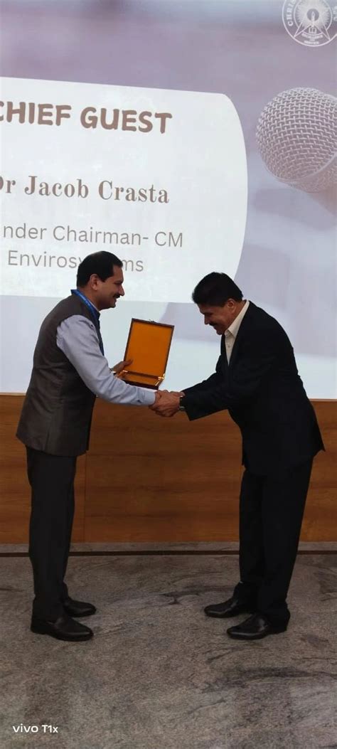 Jacob Crasta On Linkedin Chief Guest At Christ University