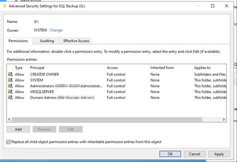 Sysdba Sql Backup Folder Permission Issue Database Administrators