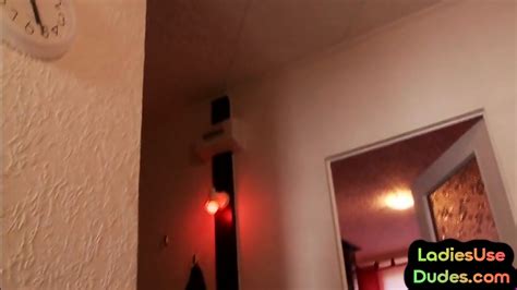 Femdom CFNM Dildo Babes Fuck Guy In Pegging Threesome