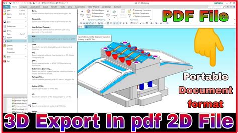 34 How To Export 3d Part File Into Pdf What Is Pdf File Pdf Export Nx Cad Unigraphic 3d