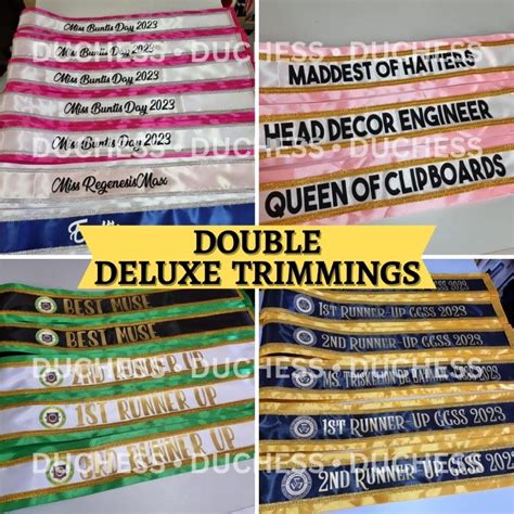 Customized Sash For Pageant Sash Awards Sash Customized Stole For Shopee Philippines