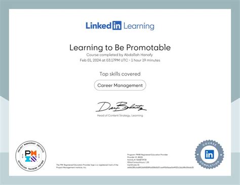 abdallah hanafy on linkedin certificate of completion
