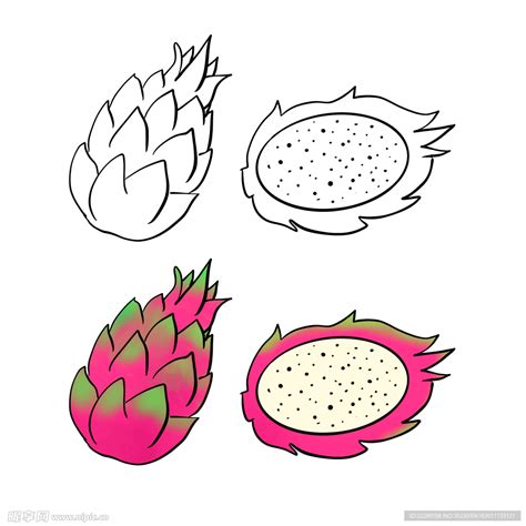 卡通火龙果设计图卡通设计广告设计设计图库昵图网