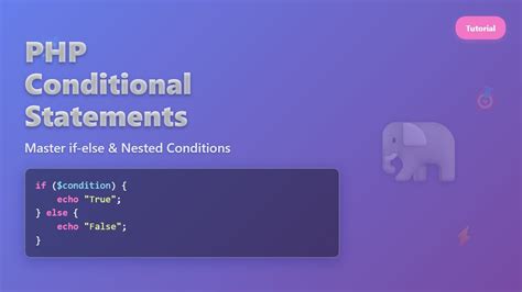 Php Conditional Statements If Else Elseif Explained For Beginners Youtube