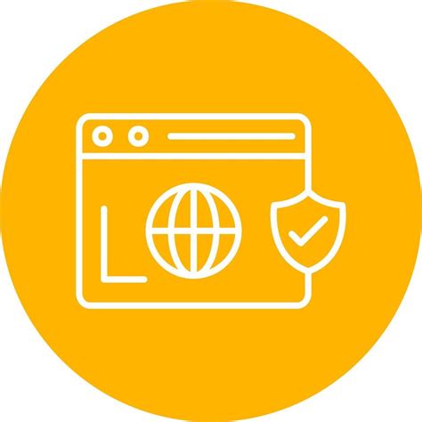 Secure Browser Vector Icon 20466787 Vector Art At Vecteezy