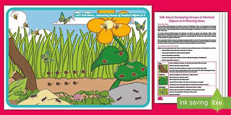 Talk About Comparing Groups Of Identical Objects To 5 Maths Poster And