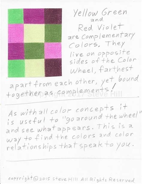 Drawing Complementary Color Study By Hills Beverly Creative Ourartcorner