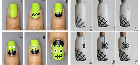Step By Step Halloween Nail Art Tutorials For Learners 2021 Modern