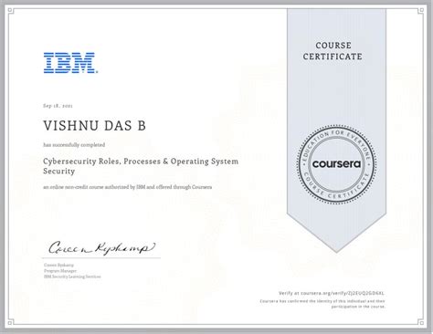 Ibm Certificate Vishnu Das Ibm Certificate Vishnu Das