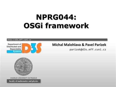 Ppt Nprg044 Osgi Framework Powerpoint Presentation Free Download Id2475207 Ppt Nprg044 Osgi Framework Powerpoint Presentation Free Download Id2475207