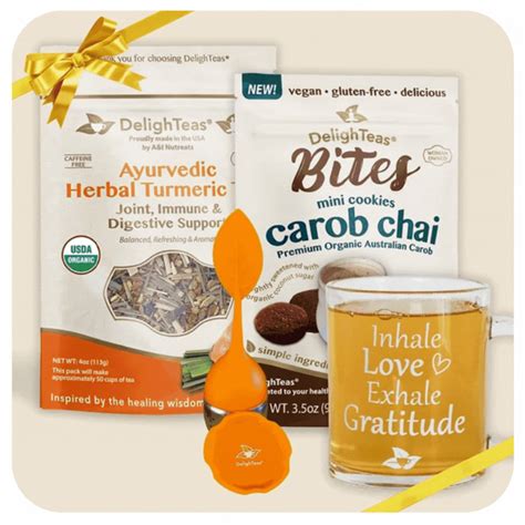 Delighteas Ayurvedic Teas And Spices Golden Milk Detox Teas