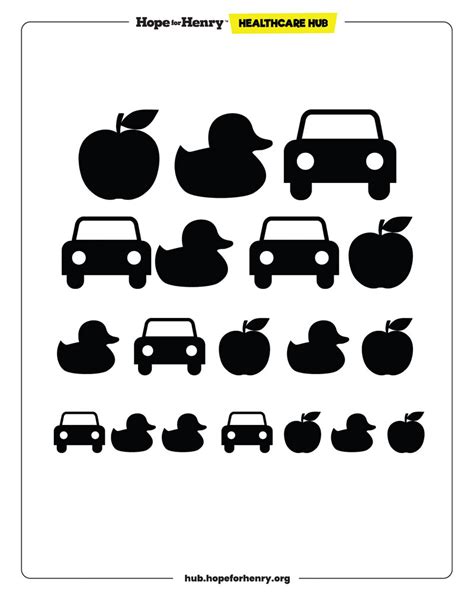 Printable Pediatric Eye Chart