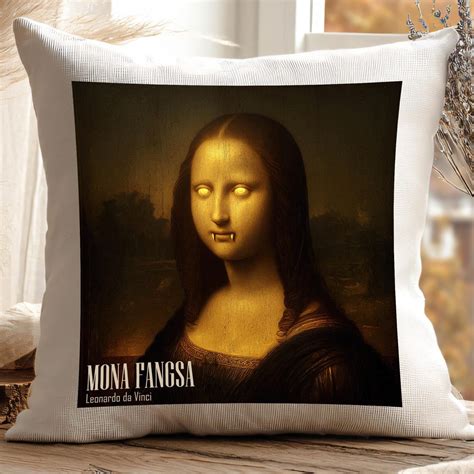 Vampire Mona Lisa Png Gothic Halloween Parody Digital Download Etsy