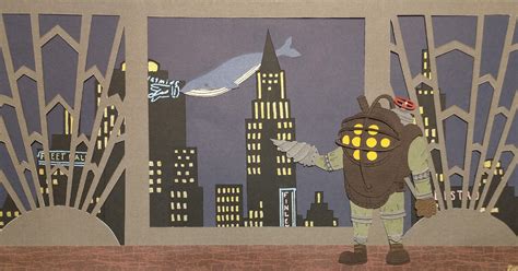 Im A Papercraft Artist And I Just Finished This Bioshock Piece Tonight
