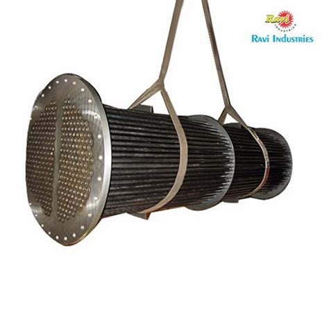 Shell And Tube Refrigeration Condenser Copper Tubes 35 Tons At