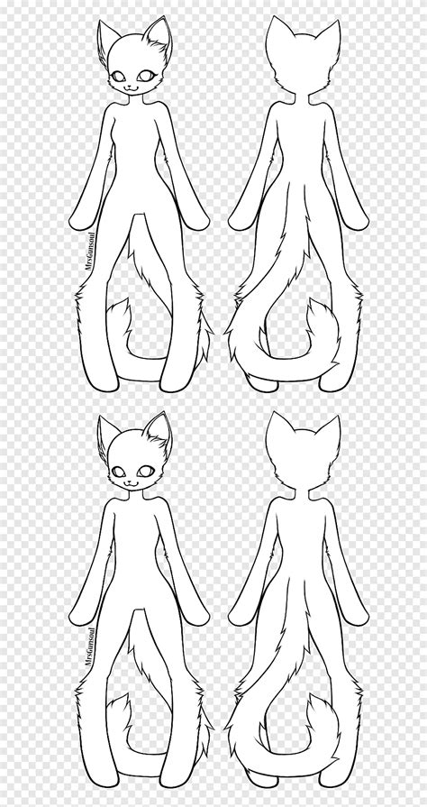 F2u Chibi Kitty Bases Only Four Cat Character Illustration Png Pngegg