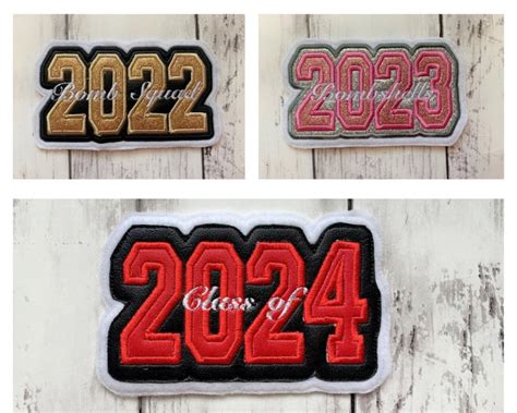 Graduation Year Letterman Jacket Patch Class Year Letterman Etsy